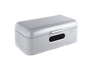 Echtwerk Bo&icirc;te &agrave; pain r&eacute;tro en m&eacute;tal avec fen&ecirc;tre, bo&icirc;te de rangement peu encombrante, corbeille &agrave; pain avec couvercle, pour conserver le pain frais encore plu