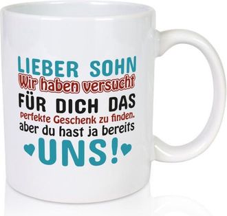 Generic Lieber Sohn | Eltern | Tasse für Sohn | Kinder - Tasse Weiss - Kaffeetasse/Geschenk/Familie