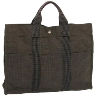 Herm&egrave;s Pre-owned Canvas totes - - Pre-owned - Damen - Grau - ONE SIZE