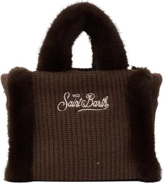 MC2 Saint Barth Vanity Mini Shearling Rib - - Bags - Damen - Braun - ONE SIZE