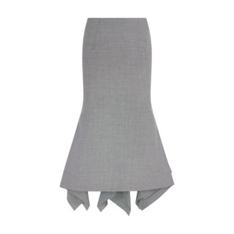 The Attico Femme, Jupes, Gris, Taille: 42 FR Midi Skirts