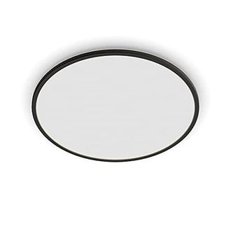 Philips Plafonnier rond &agrave; panneau LED SceneSwitch &agrave; intensit&eacute; variable, 3 ambiances diff&eacute;rentes, 36W. pour l&eacute;clairage int&eacute;rieur, le salon et la chambre, noir