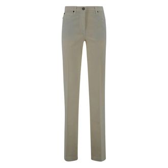 Etro Gerade geschnittene Hose aus Baumwollmischung - - Jeans - Damen - Beige - W29