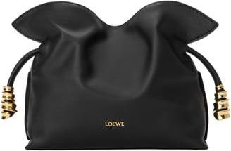 Loewe Mini Coil Flamenco clutch en cuir de veau nappa