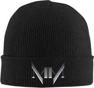 Generic Chapeau dHomme, Design Abstrait &eacute;l&eacute;ments de Forme Miroir, Chapeau tricot&eacute; Unisex Hommes, Bonnet, Coiffe Pull Hiver, Chaud Hiver Cadeau de No&euml;l