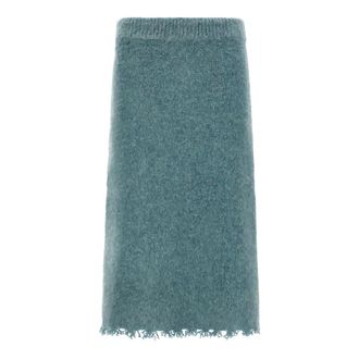 Jil Sander Wool Knit Skirt - - Skirts - Damen - Blau - S