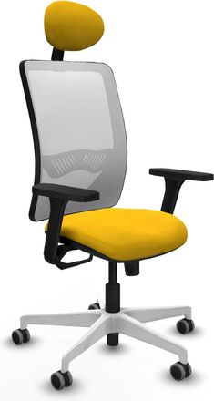 Piqueras y Crespo B&uuml;rostuhl Zulema mit 3D-Armen, h&ouml;henverstellbare Lendenwirbelst&uuml;tze und festes Kopfteil, ausgestattet mit 3-fach verstellbarer R&uuml;ckenlehne und Schaums