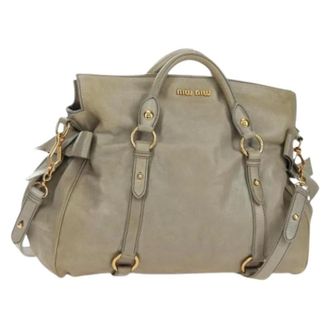 Miu Miu Sac bandouli&egrave;re Pre-owned - Femme - Pre-owned - Gris - Taille: ONE Size
