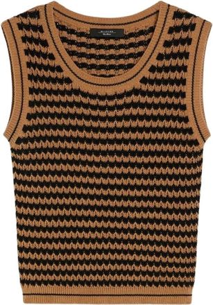 Max Mara Femme, Pulls, Multicolore, Taille: 38 FR Disegno Knit Top