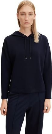 Tom Tailor Damen Basic Hoodie 1034550, 10668 - Sky Captain Blue, M