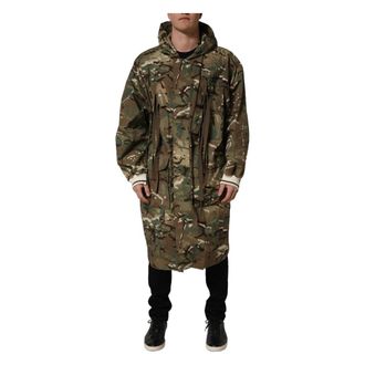 Dolce & Gabbana Camouflage Kapuzenjacke - - Coats - Herren - Mehrfarbig - 2XL