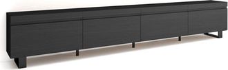 Skraut Home Skraut Home - TV-Schrank, Lowboard, f&uuml;r Wohnzimmer und Esszimmer, 320x57x35 cm, F&uuml;r gro&szlig;formatiges tv, Industriedesign, Moderner Stil, Zementgrau