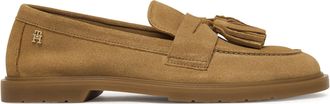 Tommy Hilfiger Mokassins Tommy Hilfiger Light Suede Tassel Loafer FW0FW09285 Braun