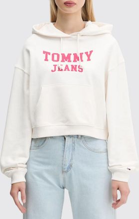 Tommy Jeans Sweat-Shirt Femme couleur Jaune Cr&egrave;me
