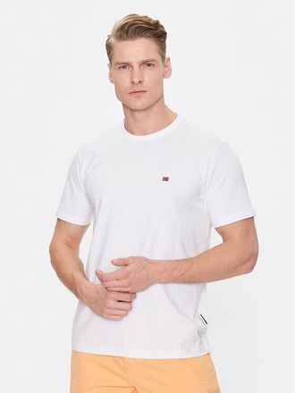 Napapijri T-Shirt Salis NP0A4H8D Wei&szlig; Regular Fit