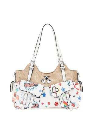 Mymo Handtasche Handtasche Frauen Beige Wei&szlig;