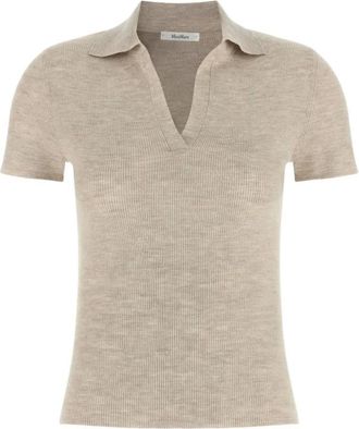 Max Mara Femme, Tops, Beige, Taille: 42 FR Maglia Canottiera Top