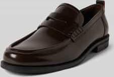 HUGO BOSS Loafer aus Leder mit Pennyloafer-Bündchen Modell VARIAN