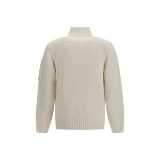 C.P. Company Ovis Aries Cardigan - White