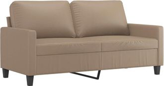 vidaXL Vidaxl - Canap&eacute; &agrave; 2 places Cappuccino 140 cm Similicuir