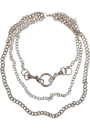 Urban Classics Unisex Carabiner Necklace silver, one size