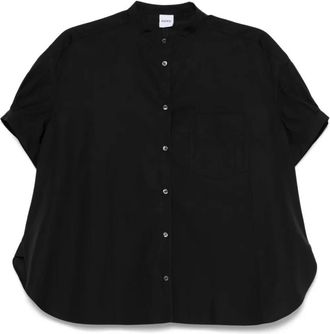 Aspesi Femme, Blouses et Chemises, Noir, Taille: 36 FR Chemise &agrave; boutons avec col relev&eacute;
