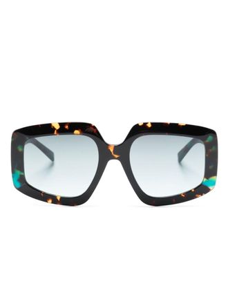 Missoni lunettes de soleil &agrave; monture g&eacute;om&eacute;trique - Vert