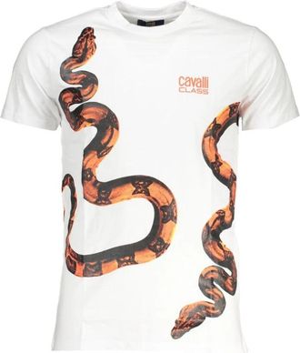 Cavalli Kurz&auml;rmeliges T-Shirt - - Tops - Herren - Wei&szlig; - XL