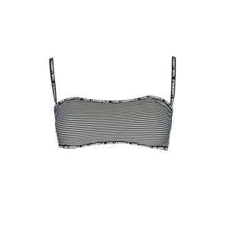 Karl Lagerfeld Gestreifter Bandeau-Badeoberteil