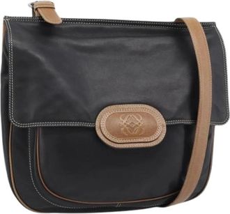 Loewe Sac bandouli&egrave;re en cuir pr&eacute;-poss&eacute;d&eacute; - Femme - Pre-owned - Noir - Taille: ONE Size