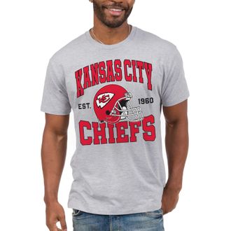 Junk Food Clothing x NFL - Kansas City Chiefs - Team Helmet - Unisex Adult Short Sleeve Fan T-Shirt for Men and Women - Size XX-Large