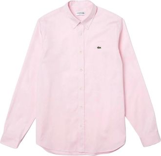 Lacoste Homme, Chemises, Rose, Taille: XL Chemise en coton coupe droite
