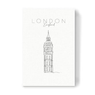 artboxONE Leinwand 30x20 cm Städte UK Big Ben London von Anna Kozlenko