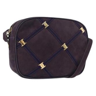 Ferragamo Pre-owned Suede Shoulder Bag - - Pre-owned - Damen - Lila - ONE SIZE