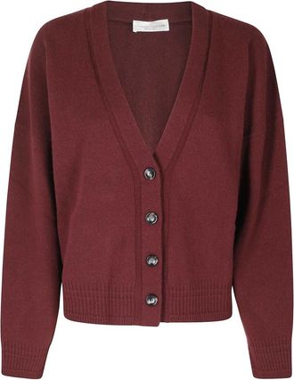 Roberto Collina Cardigan ML - Femme - Pulls - Rouge - Taille: 40 FR