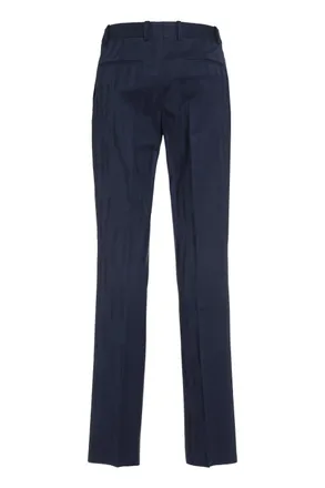 Off-white Mens Slim Fit Tailored Trousers Blue Elastane