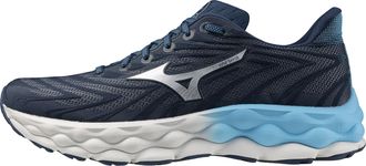 Mizuno Herren Wave Sky 8 Mens Laufschuh, Blue Wing Blaugr&uuml;n-Silber, 50 EU