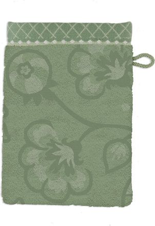 Pip Studio Jasmin Jaquard Waschhandschuh Green 16x22cm (1 Stück) BH