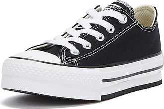 Converse 372861C Chuck Taylor All Star Eva Lift Canvas Platform Sneaker Unisex Black/White/Black 33