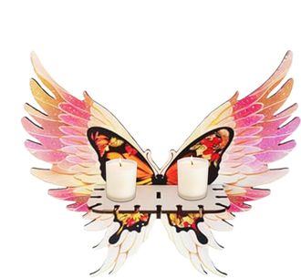 Generic Schmetterlingsregal F&uuml;r Wand, Rustikale Holzfl&uuml;gel Ecke F&uuml;r Landwirtschaftsstil, Schwebende Eck Plattform, Floating Butterfly, Schmetterling Eckplattf