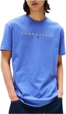 Tommy Jeans Homme, Tops, Bleu, Taille: S TShirt MC logo coton - Tommy Jeans