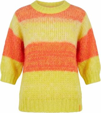 Lind Femme, Pulls, Jaune, Taille: 42/44 FR Solsikke Pulls &agrave; col rond