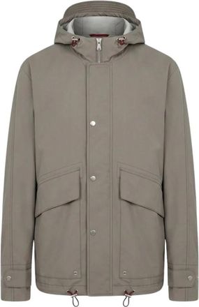 Brunello Cucinelli Homme, Vestes, Vert, Taille: 2XL Veste Imperm&eacute;able