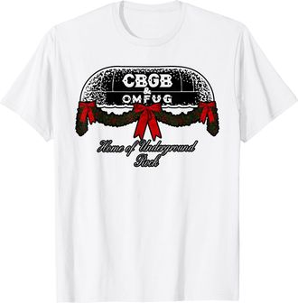 CBGB Holiday Awning White T-Shirt