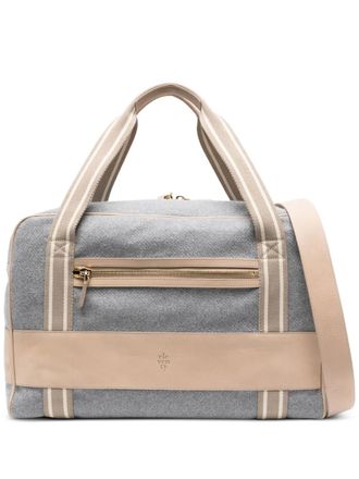 Eleventy sac fourre-tout à bords en cuir - Gris