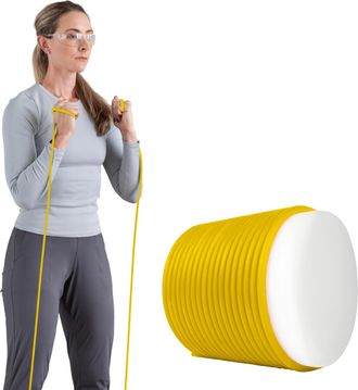 Theraband Tubing 7,5 m Fitnessband Tube &Uuml;bungsband Therapie Band/leicht gelb