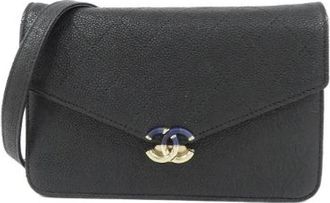 Chanel Pre-owned Sac bandouli&egrave;re en cuir matelass&eacute; - Femme - Pre-owned - Noir - Taille: ONE Size