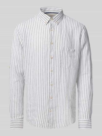 Brax Regular Fit Leinenhemd mit Brusttasche Modell Dirk