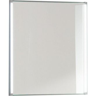 Fackelmann Spiegel led-line / Wandspiegelelement mit LED-Beleuchtung / Ma&szlig;e (b x h x t): ca. 61 x 67 x 4 cm / hochwertiger Badspiegel / moderner