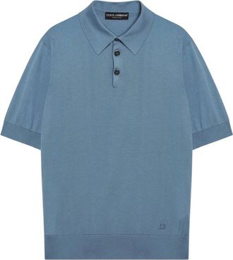 Dolce & Gabbana Homme, Tops, Bleu, Taille: M Polo
